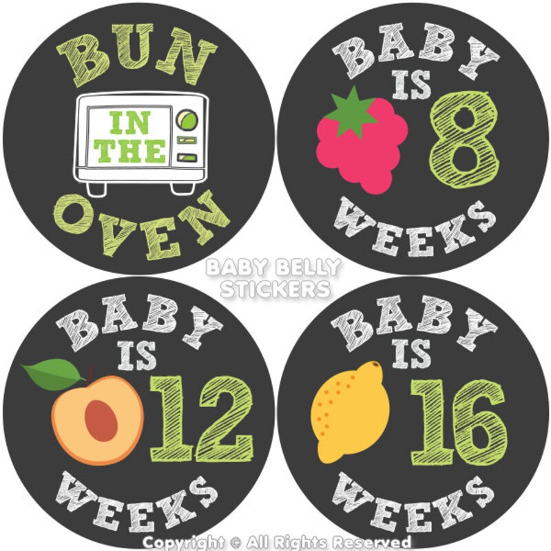 Pregnancy Stickers - Etsy