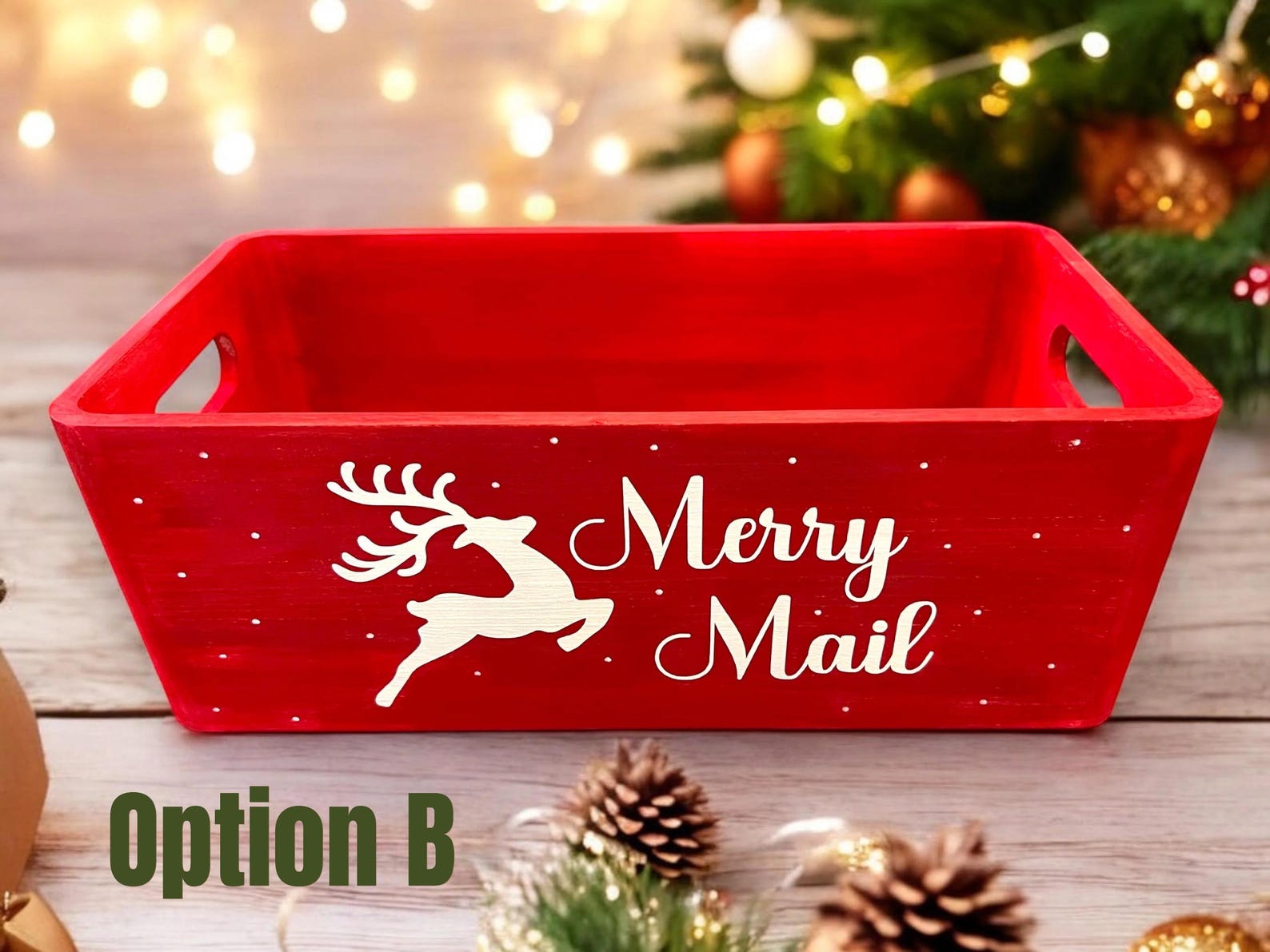 Christmas Card Storage Box - Christmas Decor - Etsy