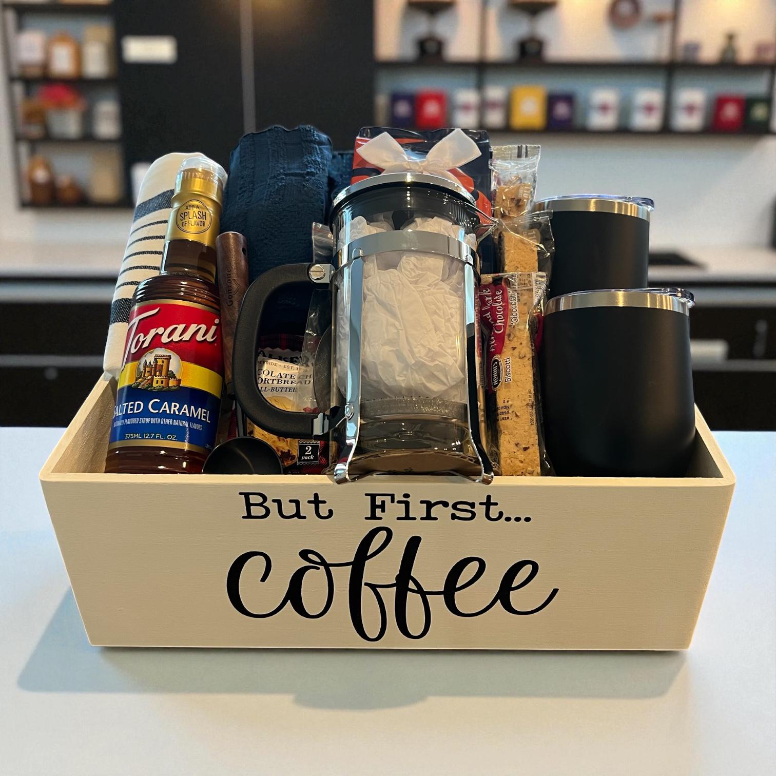 Coffee Gift Basket: Personalized Artisan Coffee, Mug & Treats - Etsy