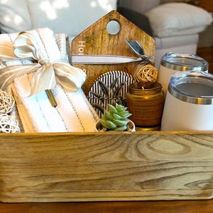 Welcome Home Gift Basket Personalized Name Housewarming Gift Basket New ...