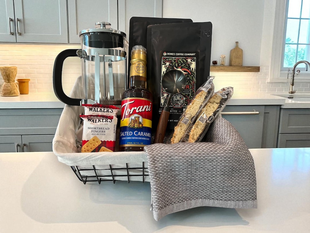 Coffee Lover Gift Set: Gourmet Treats & Vintage Scoop - Etsy