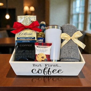 Coffee Gift Basket: Personalized Artisan Coffee, Mug & Treats - Etsy