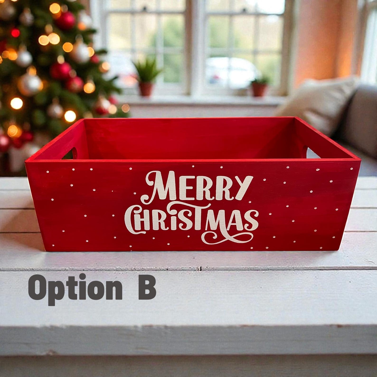 Christmas Card Storage Box - Christmas Decor - Etsy