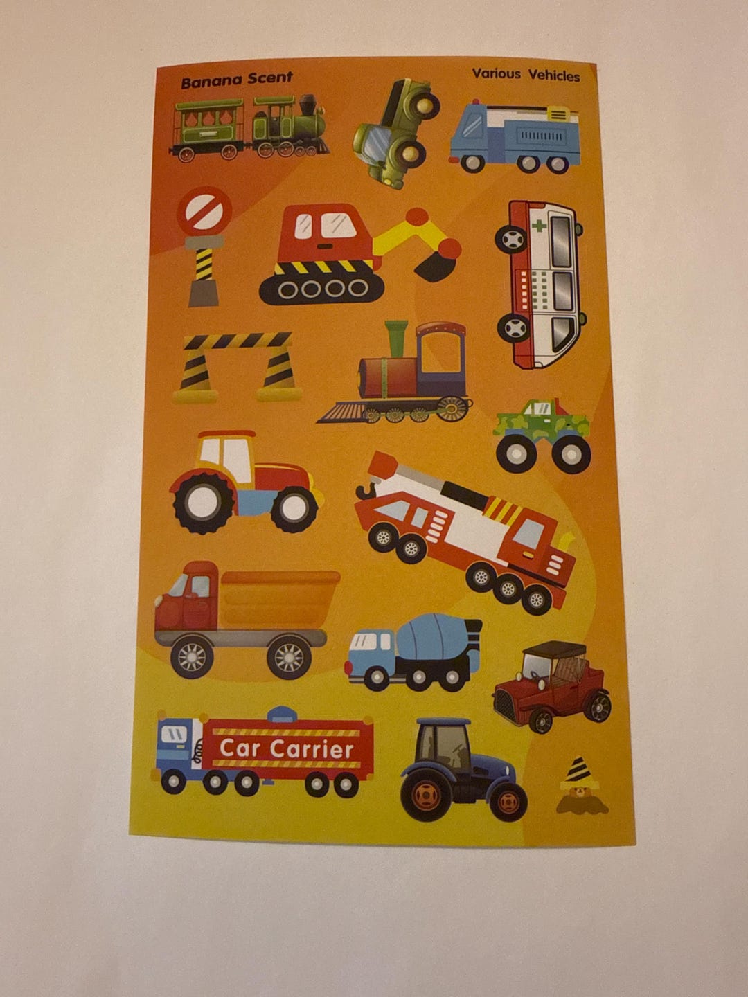 1 Grab Bag Sheet SCENTED Truck Theme Stickers - Etsy