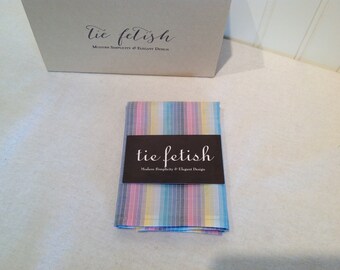 Stripe Pocket Square | Etsy