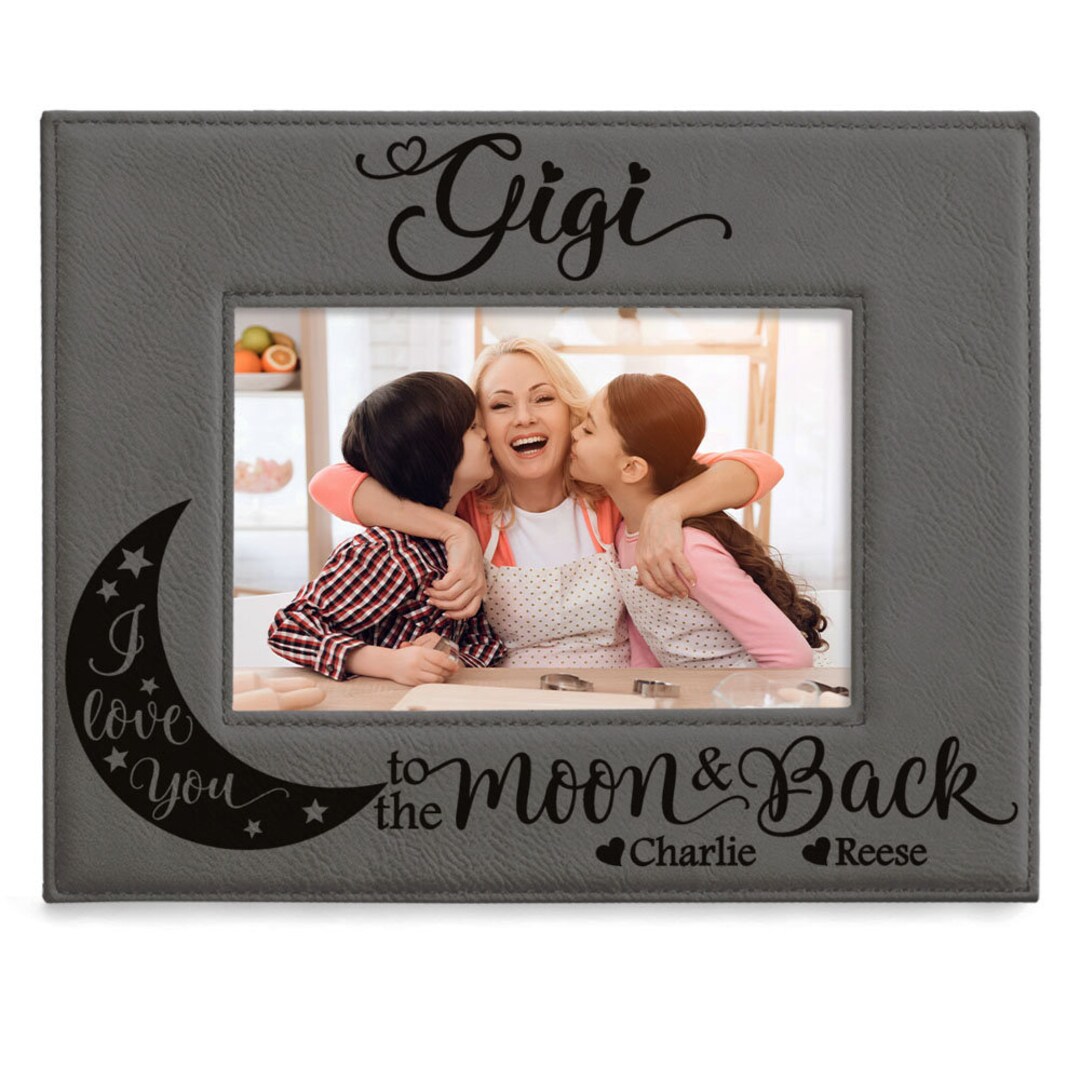 PERSONALIZED - Gigi I Love You to the Moon & Back Engraved Picture ...
