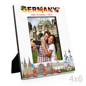 PERSONALIZED - Germany Picture Frame. Family Vacation, Couple Vacation ...