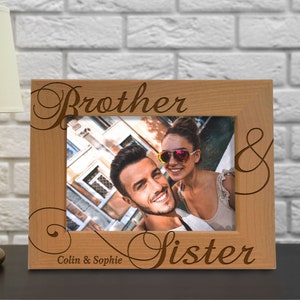 PERSONALIZED - Brother and Sister Picture Frame. Best Brother or ...