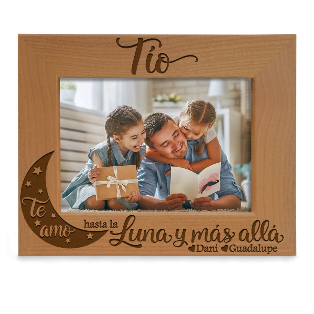 Personalized-tio Te Amo Hasta La Luna Y Mas Alla Picture Frame. First ...