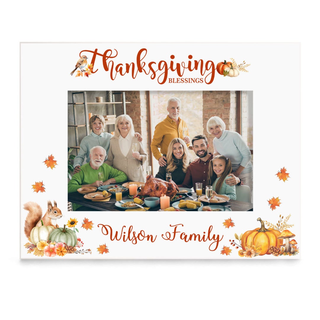 Personalized Thanksgiving Picture Frame. Perfect Gift for - Etsy