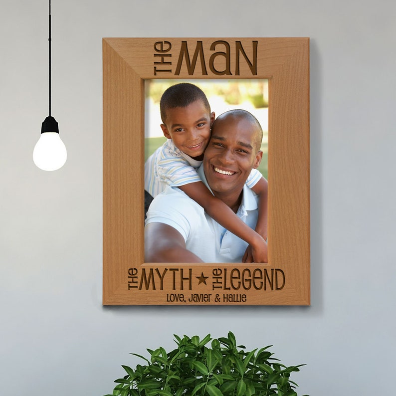 PERSONALIZED - the Man, the Myth, the Legend Engraved Natural Wood ...