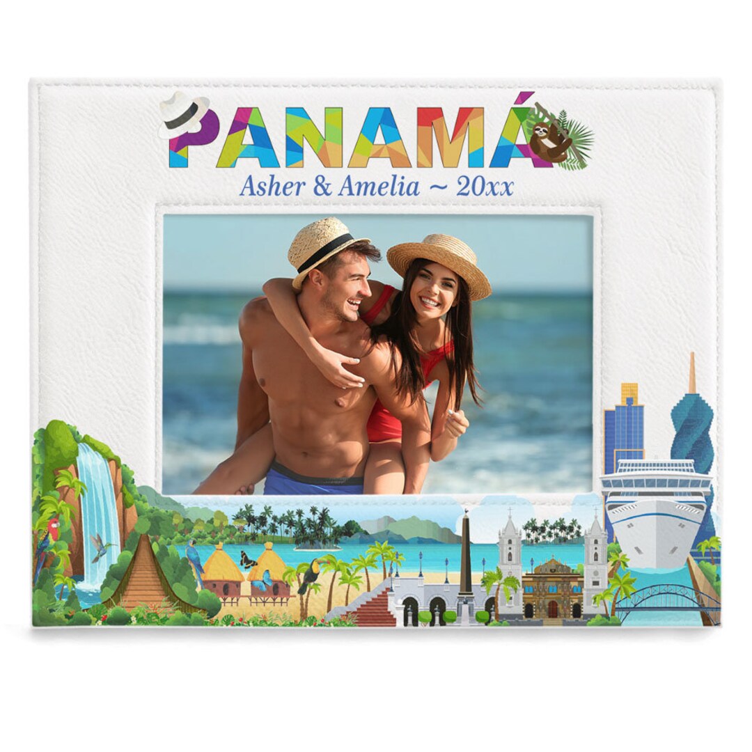 PERSONALIZED - Panama Picture Frame. Wedding Photo. Wedding ...