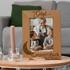 Personalized-gigi I Love You to the Moon & Back Engraved Picture Frame ...