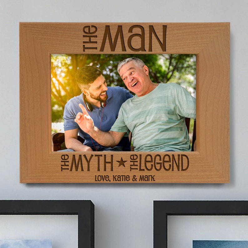 PERSONALIZED - the Man, the Myth, the Legend Engraved Natural Wood ...