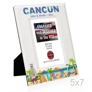 PERSONALIZED -cancun Picture Frame. Family Vacation, Couple Vacation ...