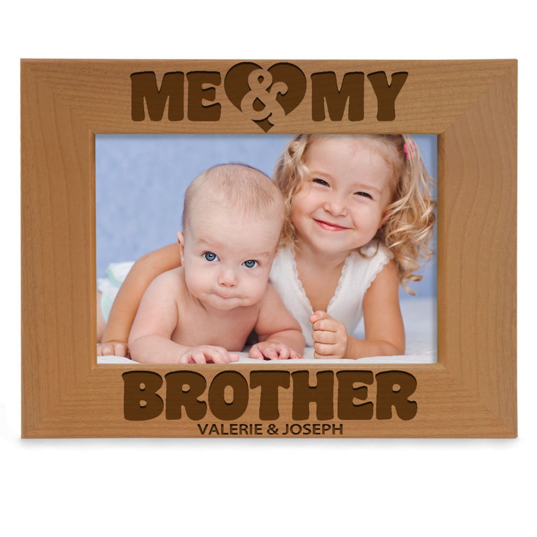 PERSONALIZED -me & My Brother Engraved Picture Frame. Best Brothers or ...