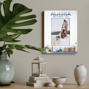 PERSONALIZED - Alaska Picture Frame. Family Vacation, Couple Vacation ...