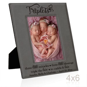 PERSONALIZED -triplets Three Little Miracles Three Little Blessings ...