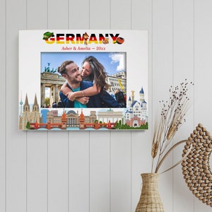 PERSONALIZED - Germany Picture Frame. Family Vacation, Couple Vacation ...