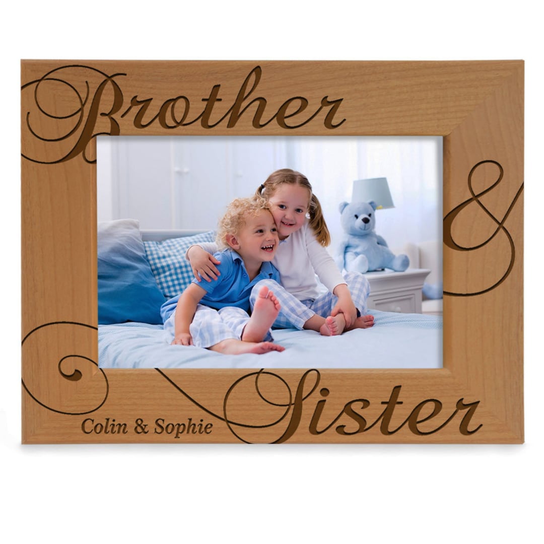 PERSONALIZED - Brother and Sister Picture Frame. Best Brother or ...