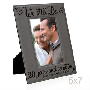 PERSONALIZED - We Still Do 20 Years and Counting Picture Frame. Couple ...