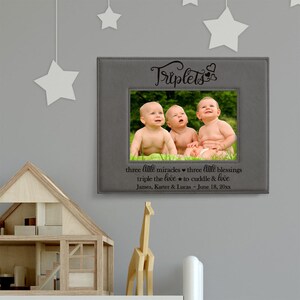 PERSONALIZED -triplets Three Little Miracles Three Little Blessings ...