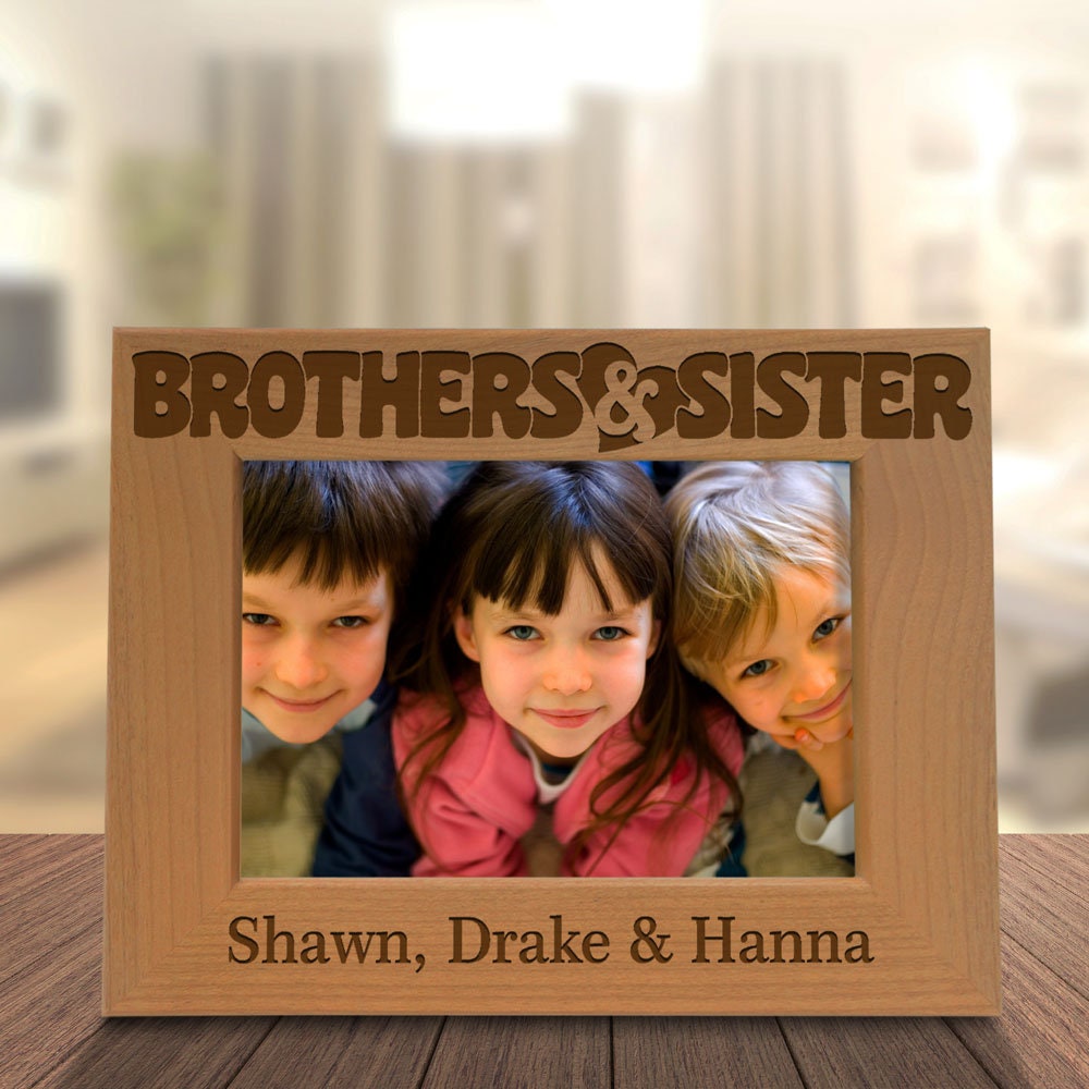PERSONALIZED -brothers & Sister Engraved Picture Frame. Best Brothers ...