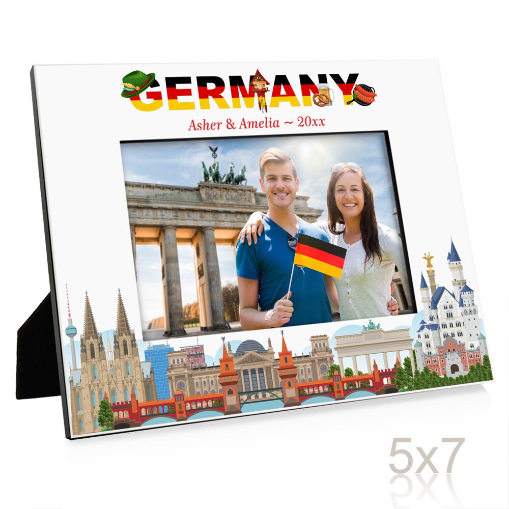 PERSONALIZED - Germany Picture Frame. Family Vacation, Couple Vacation ...
