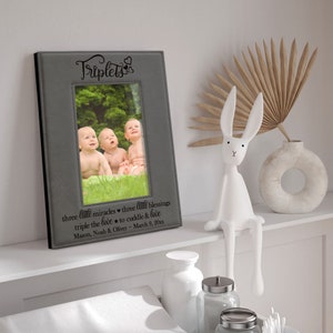 PERSONALIZED -triplets Three Little Miracles Three Little Blessings ...