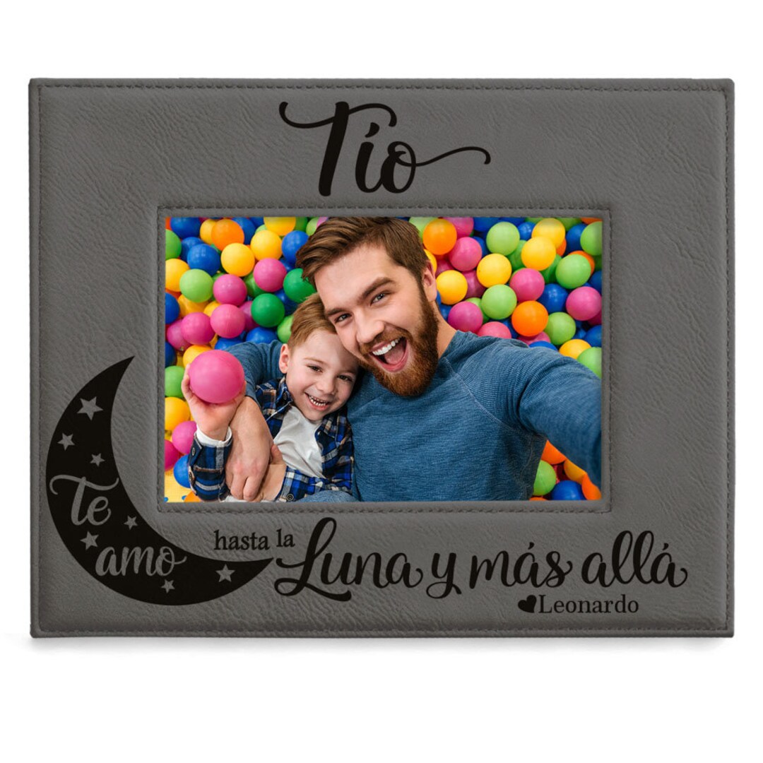 Personalized-tio Te Amo Hasta La Luna Y Mas Alla Picture Frame. First ...