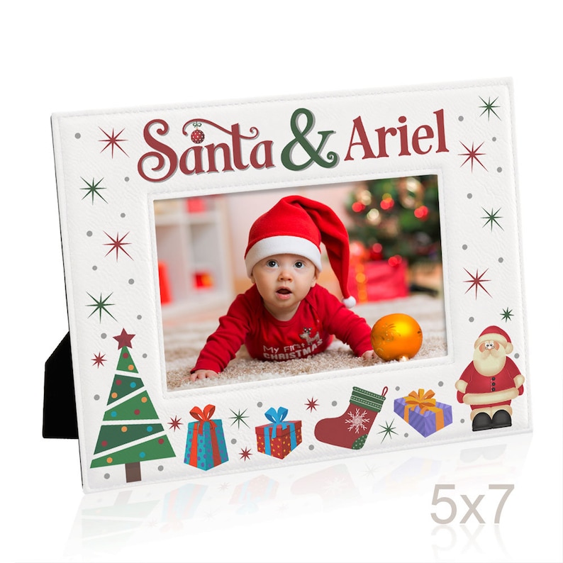 PERSONALIZED -santa & Me Classic Picture Frame. Cute Gift to Celebrate ...