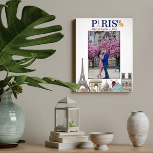 PERSONALIZED Paris Picture Frame. Family Vacation, Couple Vacation ...
