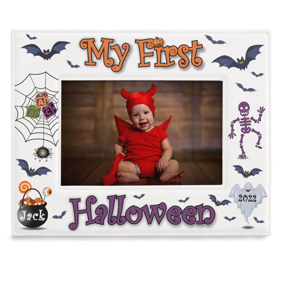 PERSONALIZED My First Halloween Cute Picture Frame. Classic - Etsy