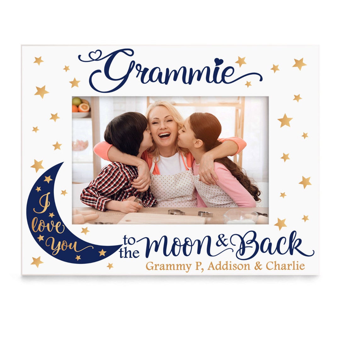 Personalized-grammie I Love You to the Moon & Back Picture Frame ...
