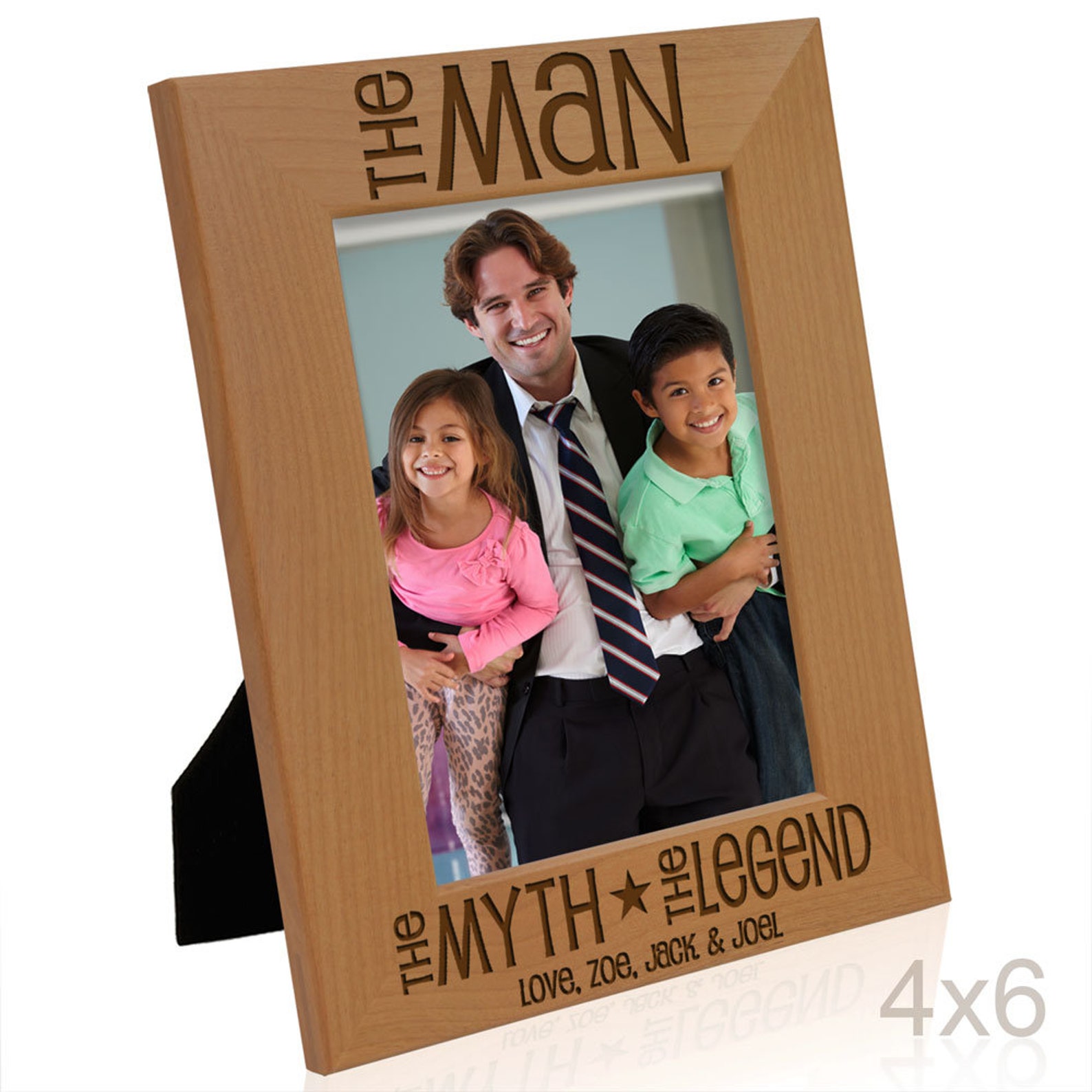 PERSONALIZED - the Man, the Myth, the Legend Engraved Natural Wood ...