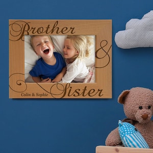 PERSONALIZED - Brother and Sister Picture Frame. Best Brother or ...