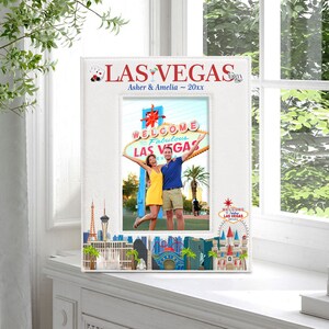 PERSONALIZED - Las Vegas Picture Frame. Family Vacation, Couple ...