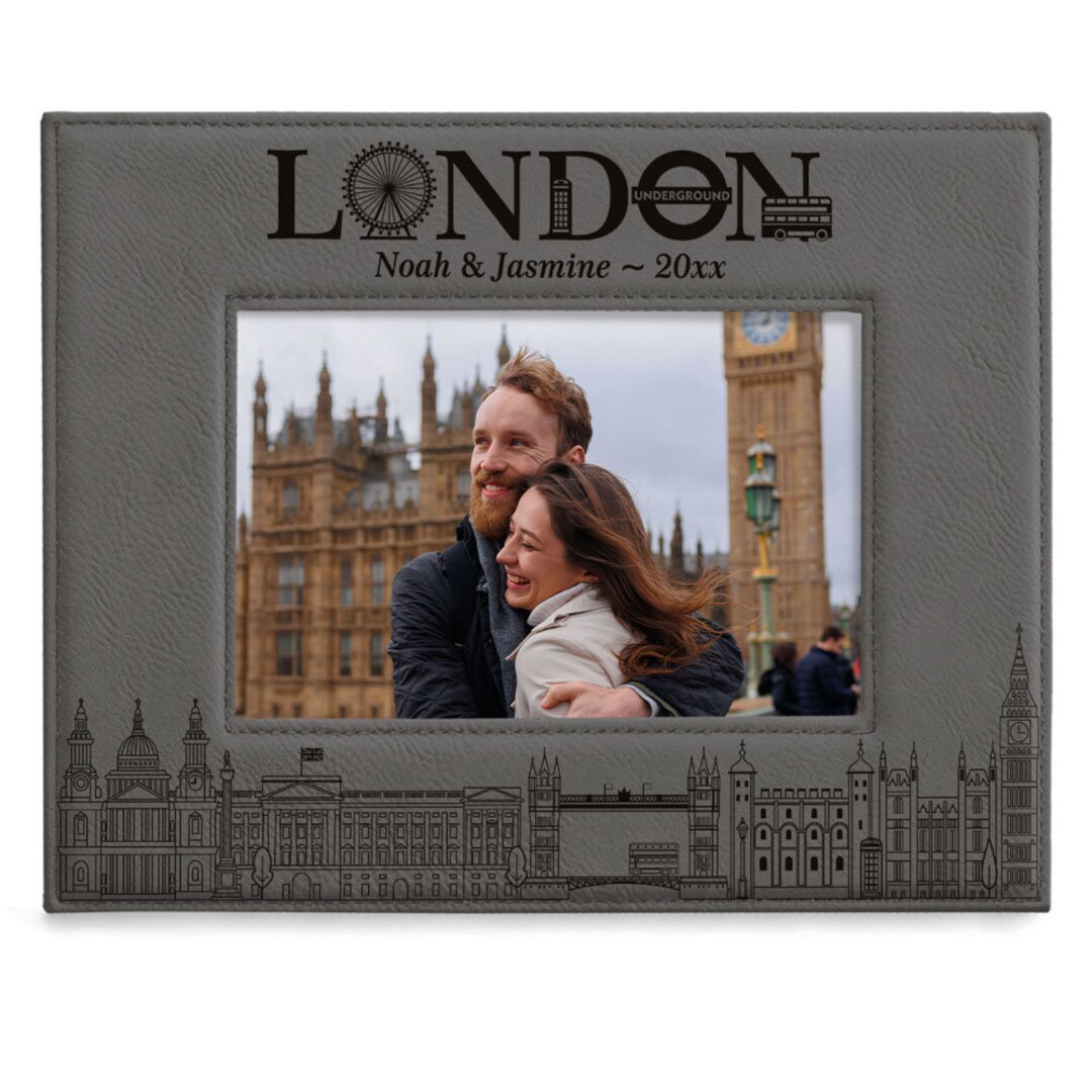 PERSONALIZED- London Picture Frame. Ideal Gift for Couples, Vacation ...