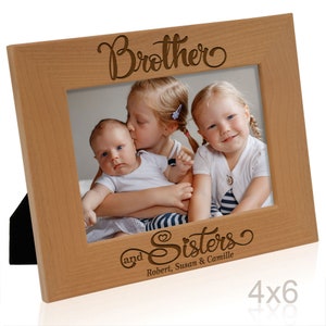 PERSONALIZED -brother & Sisters Picture Frame. Best Brother and Sister ...