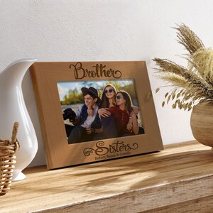 PERSONALIZED -brother & Sisters Picture Frame. Best Brother and Sister ...