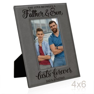 PERSONALIZED - the Love Between a Father & Son Lasts Forever Picture ...