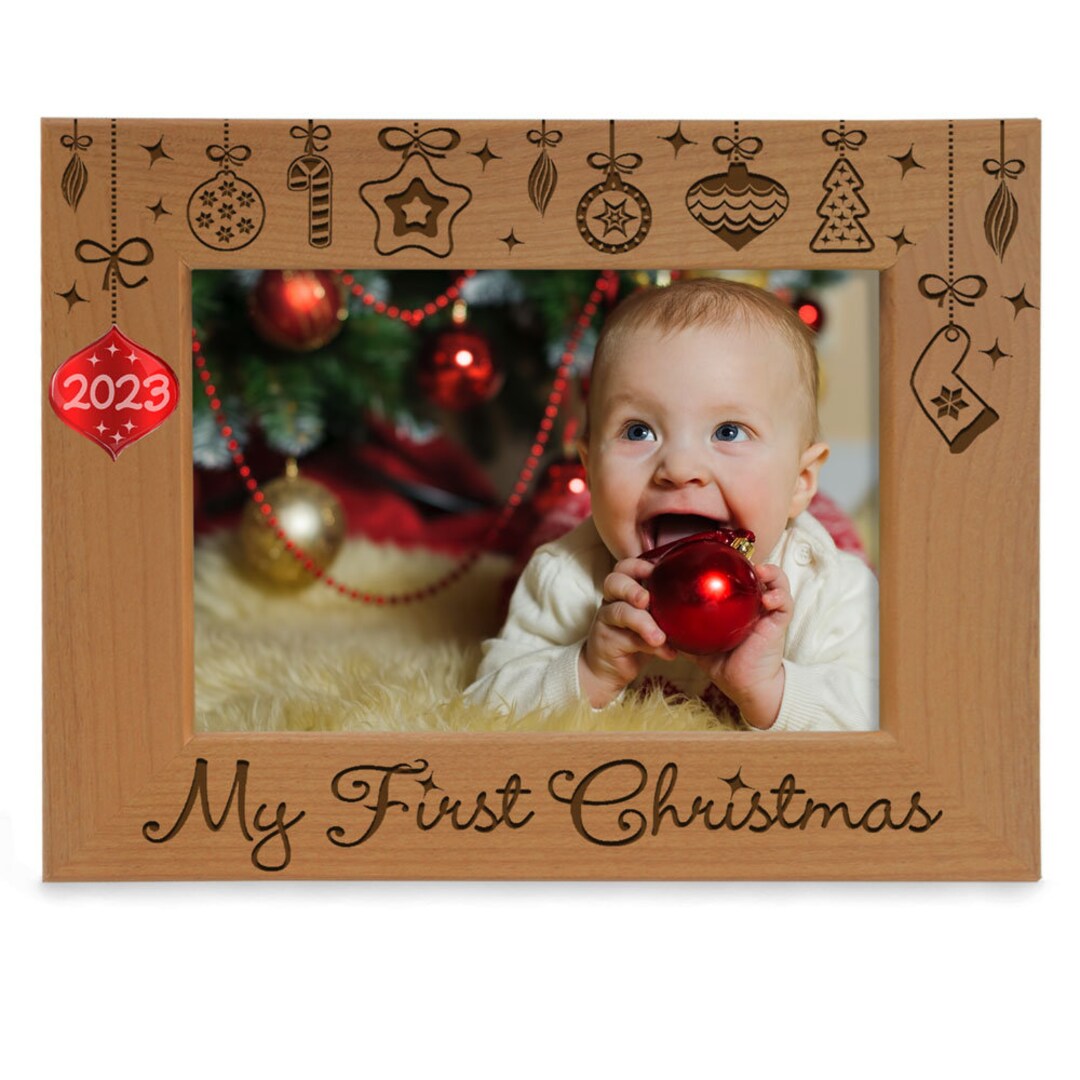 PERSONALIZED -my First Christmas Picture Frame. Perfect Gift to ...