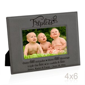 PERSONALIZED -triplets Three Little Miracles Three Little Blessings ...