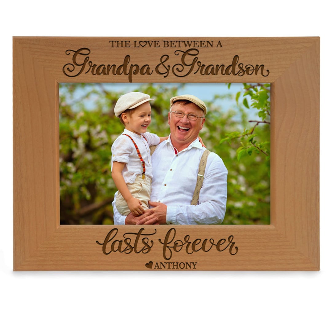 PERSONALIZED - the Love Between a Grandpa & Grandson Lasts Forever ...