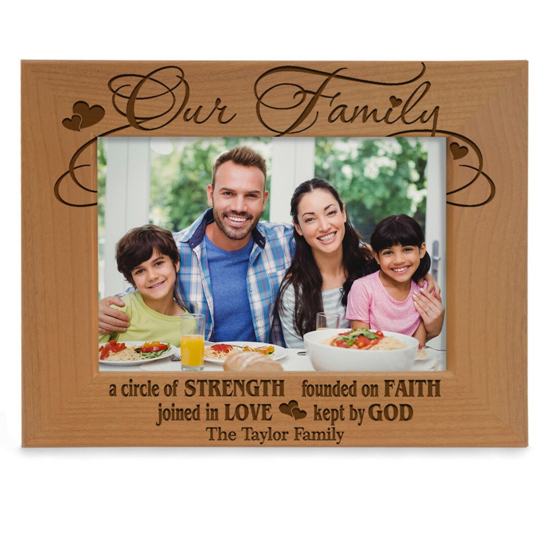 PERSONALIZED - Our Family A Circle of Strength Founded on Faith Joined ...