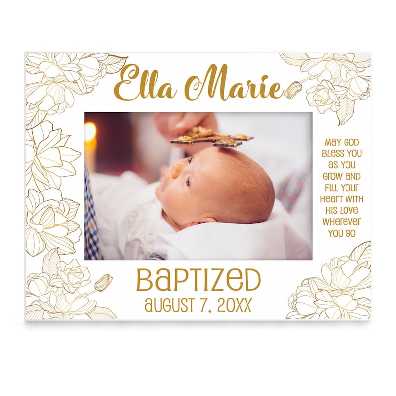 Ceramic Christening Frame - Etsy