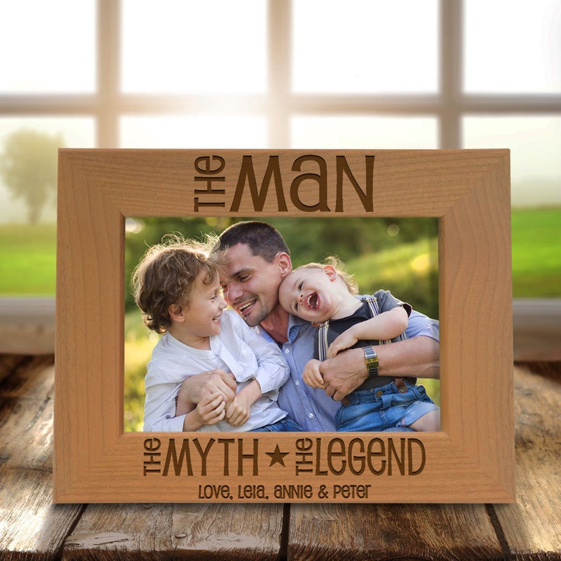 PERSONALIZED - the Man, the Myth, the Legend Engraved Natural Wood ...