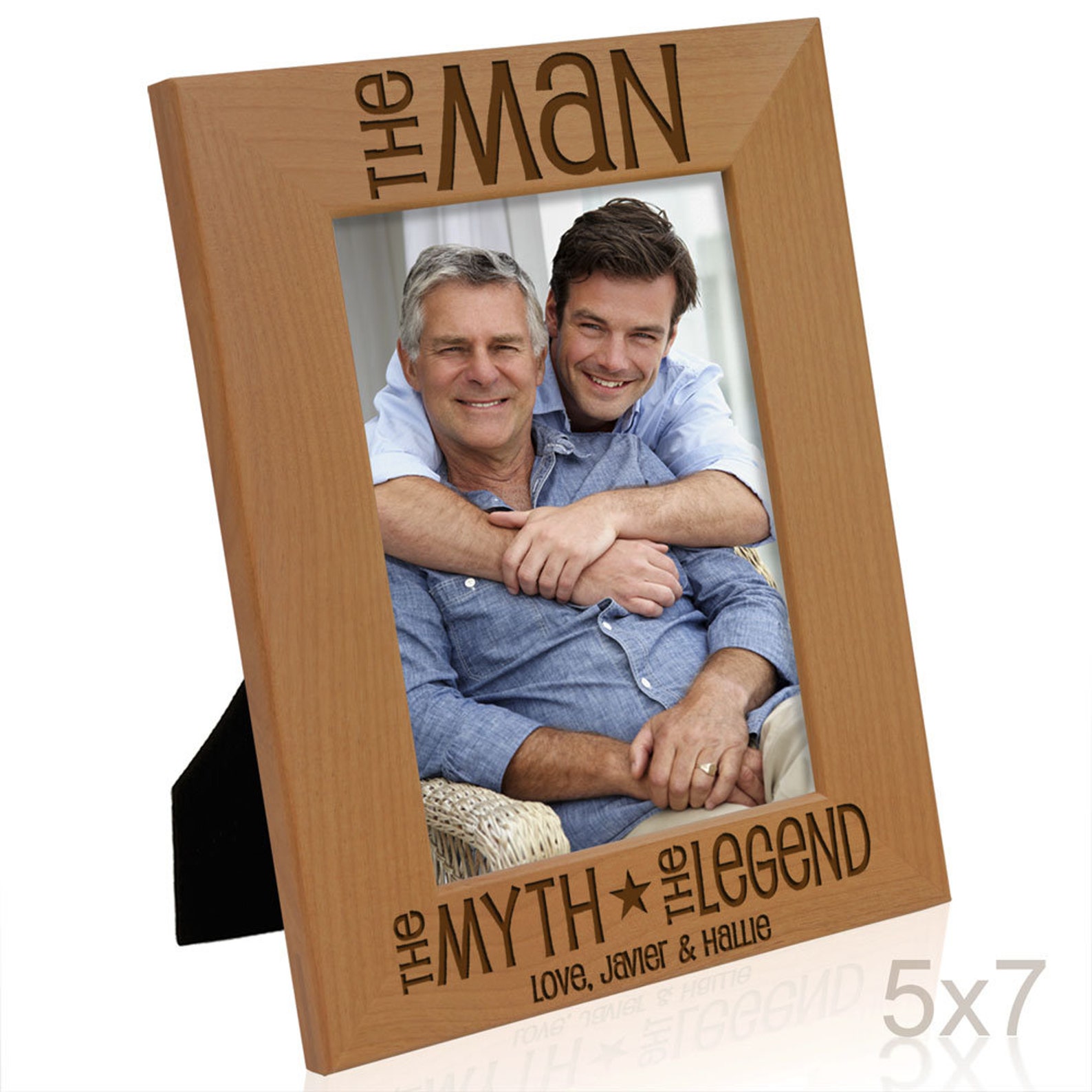 PERSONALIZED - the Man, the Myth, the Legend Engraved Natural Wood ...