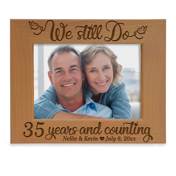 35th Anniversary Picture Frames - Etsy