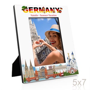 PERSONALIZED - Germany Picture Frame. Family Vacation, Couple Vacation ...